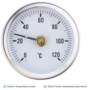 Clip On Pipe Thermometer - Clip-On Pipe Temperature Gauge