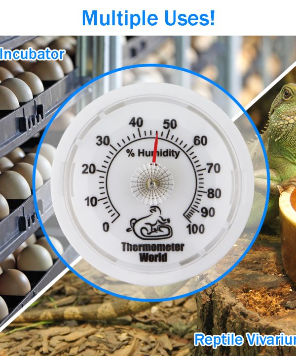 Dial Reptile Tank Hygrometer - Thermometer World