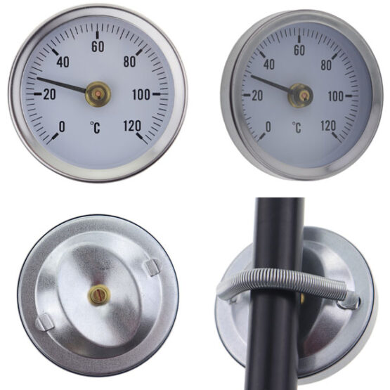 Clip On Pipe Thermometer - Clip-On Pipe Temperature Gauge