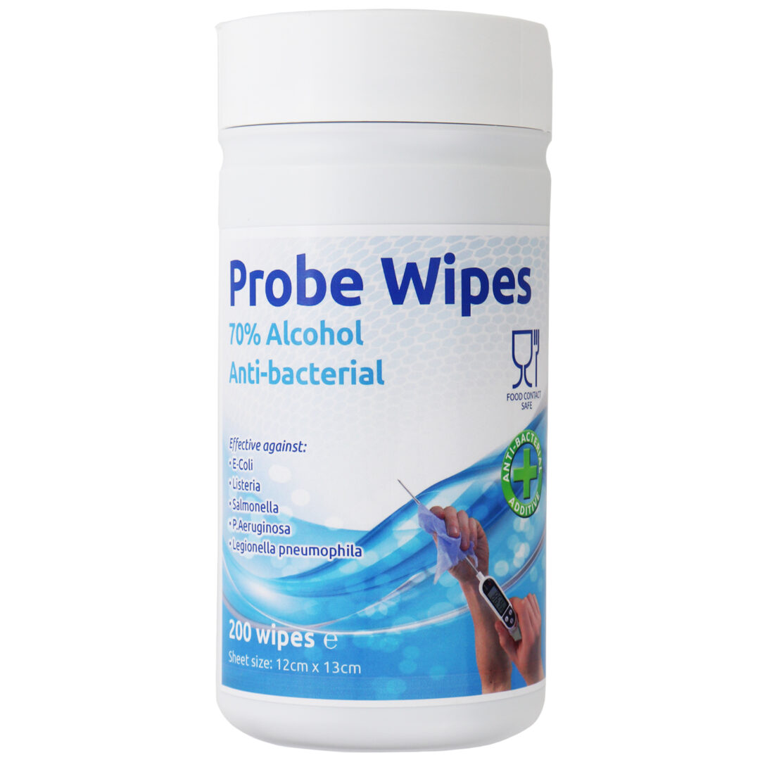 Antibacterial Safe Probe Wipes - 200 Alcohol Wipes - TW